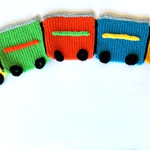 Chug a Long Train Scarf - PDF Knitting Pattern - for Immediate Download ...