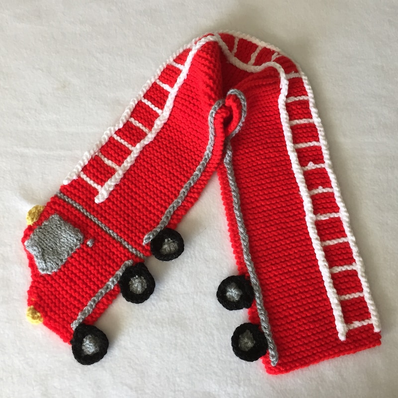 Truck Knitting Pattern Scarf - Etsy New Zealand