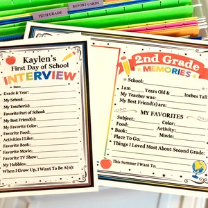 Personalized School Memory Box Printable Kit, DIY School Keepsake Kit ...