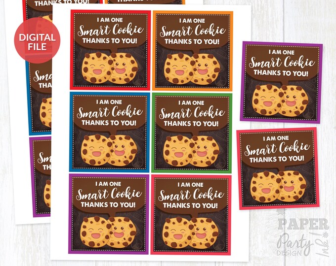 Smart Cookie Tags - Printable and Editable File - Etsy Canada