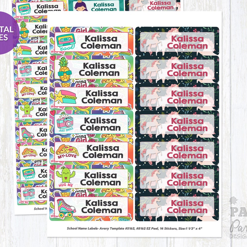 Avery 5160 Template - Etsy