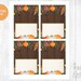 Thanksgiving Printable Food Labels, Fall Printable Food Labels ...
