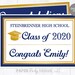 Printable Graduation Sign Set of 2, Senior Class of 2020 Signs, Grad ...