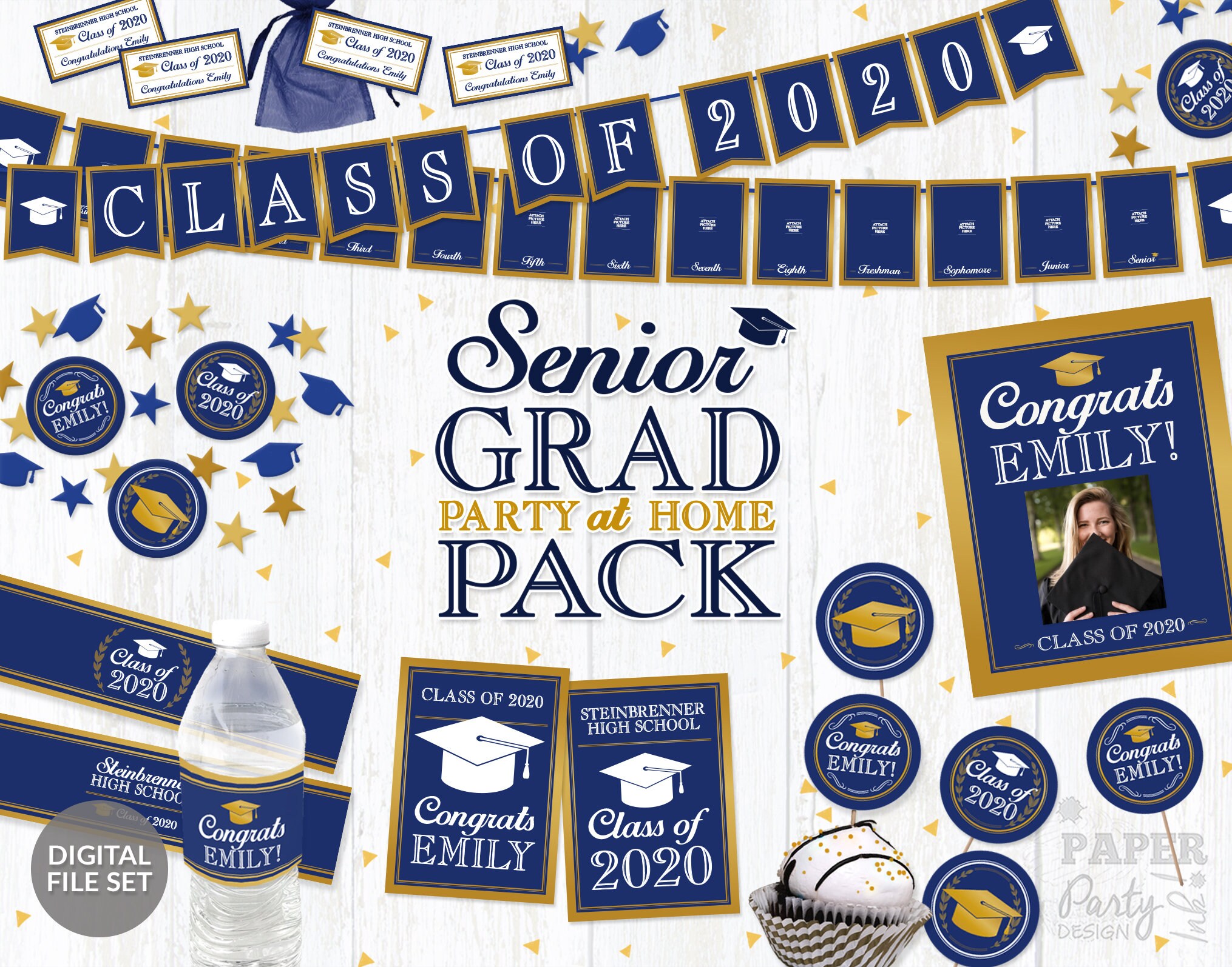 Printable Graduation Decor Kit Senior Grad Print Pack - Etsy