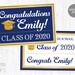 Printable Graduation Sign Set of 2, Senior Class of 2020 Signs, Grad ...