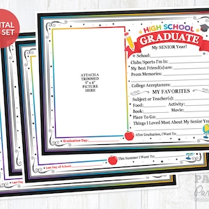 Personalized School Memory Box Printable Kit, DIY School Keepsake Kit ...