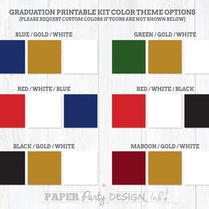 Printable Graduation Decor Kit, Senior Grad Print Pack, Graduation ...