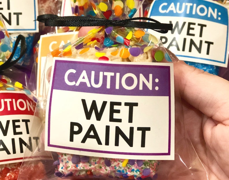 Printable Art Party Wet Paint Food Labels, Paint Party Decorative ...