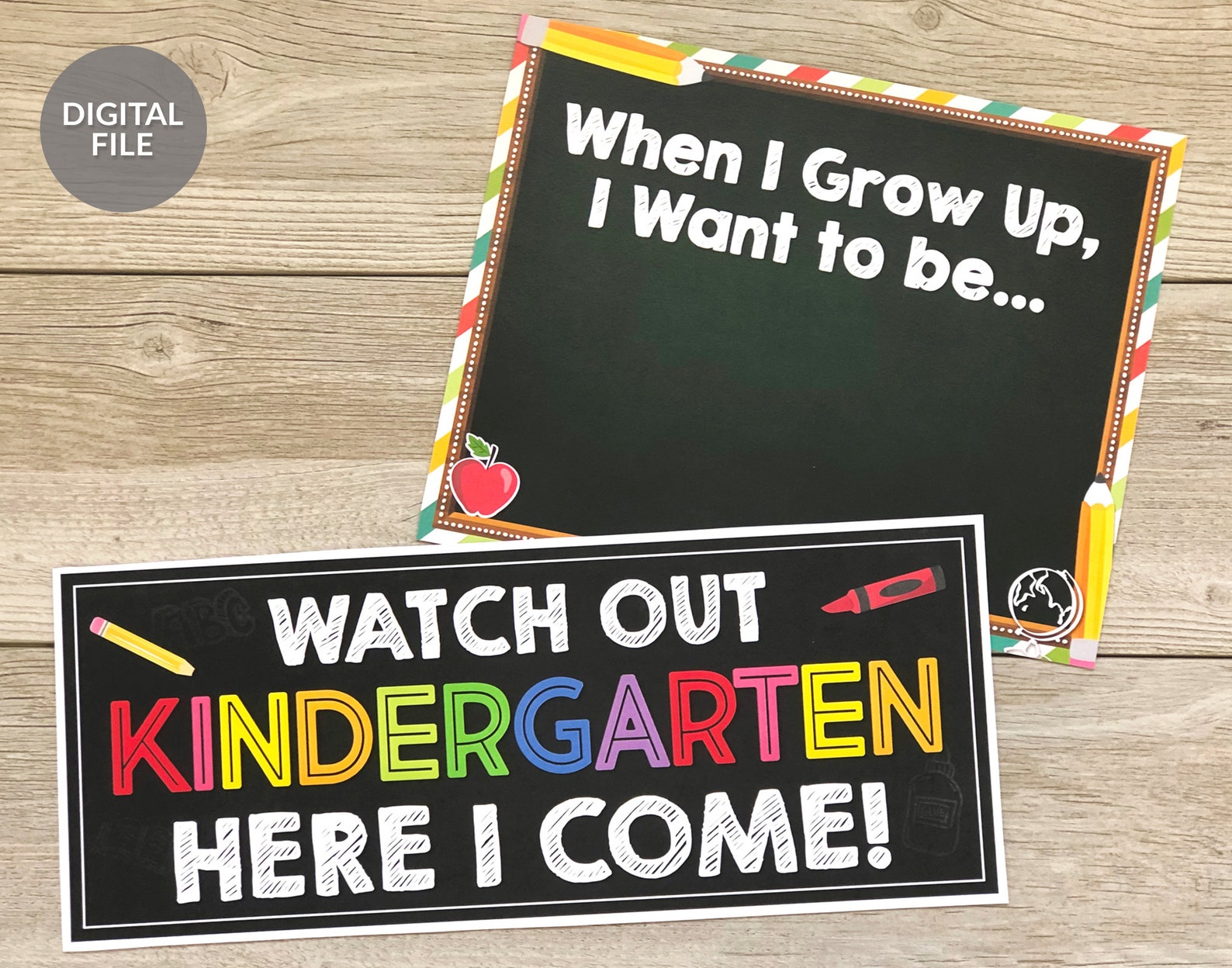 Preschool Graduation Printable Photo Prop Set, Pre-k Grad Photo Props ...