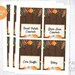Thanksgiving Printable Food Labels, Fall Printable Food Labels ...
