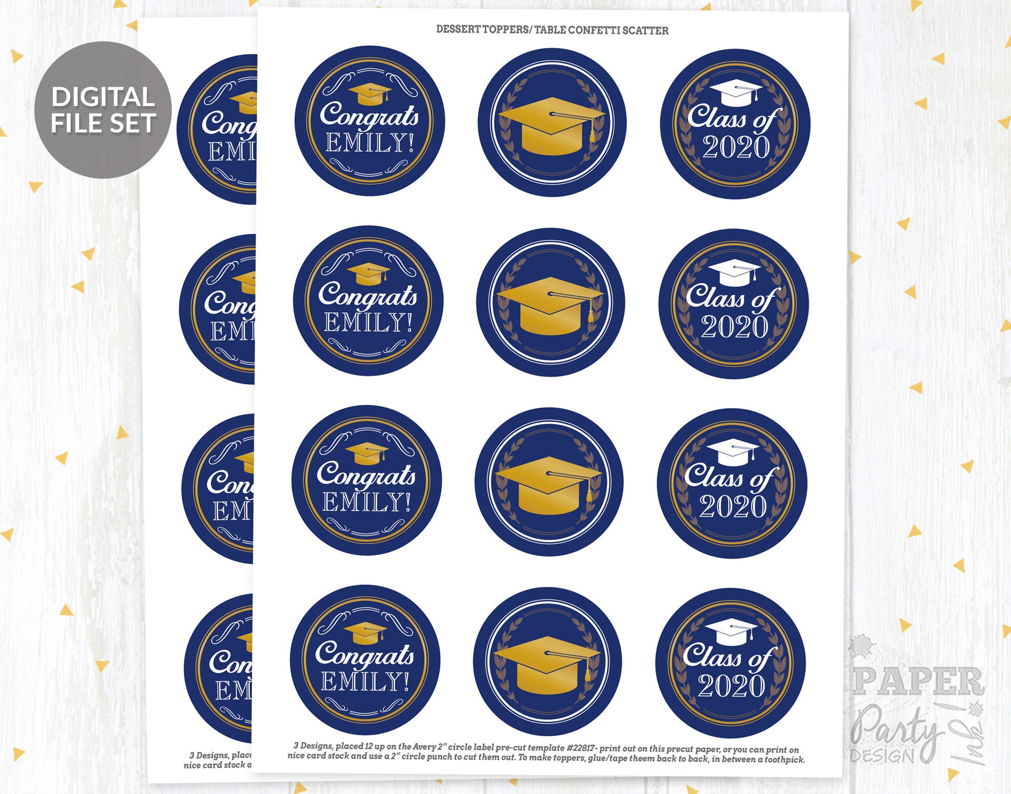 Printable Graduation Decor Kit Senior Grad Print Pack - Etsy