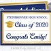 Printable Graduation Sign Set of 2, Senior Class of 2020 Signs, Grad ...