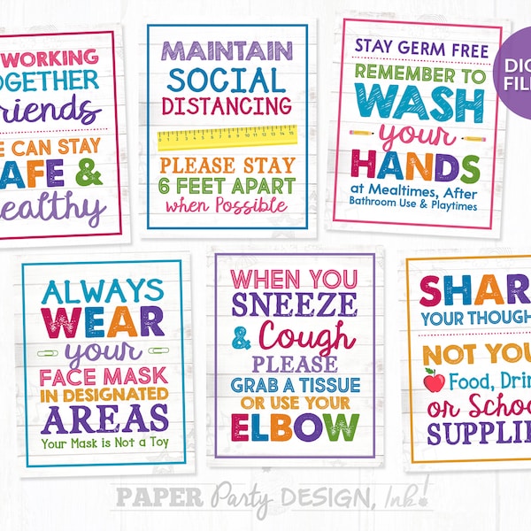 Safety Rules Poster - Etsy