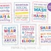Printable Classroom Safety Signs Set of 6, Size 8 X 10, Classroom ...