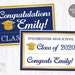 Printable Graduation Sign Set of 2, Senior Class of 2020 Signs, Grad ...