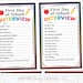 Printable Generic Interview Sheets for the School Memory Box Kit, DIY ...