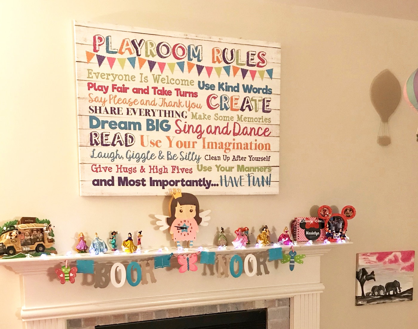Playroom Rules Printable 30 H X 40 W Girls' - Etsy
