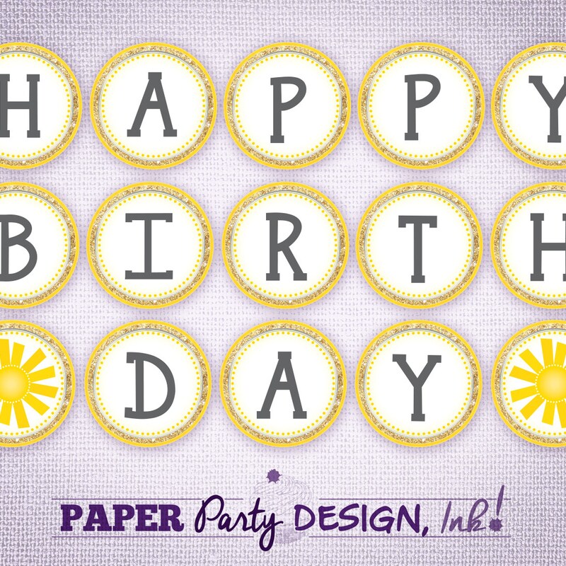 Sunshine Banner - Etsy