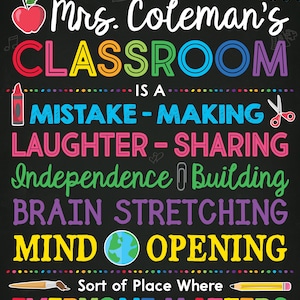 Everyone Matters Personalized Classroom Digital Poster 16" X 20 ...