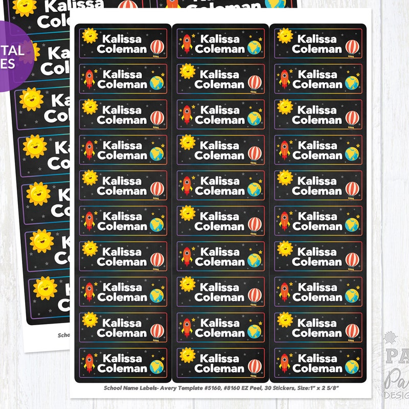 Avery 5160 Template - Etsy