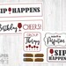 Wine Photo Prop Set, Wine Party Photo Props Digital File, Wine Photo ...