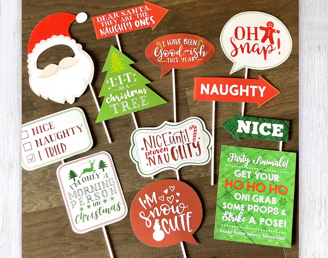 Christmas Photo Prop Set, Christmas Photo Props Digital File, Christmas ...