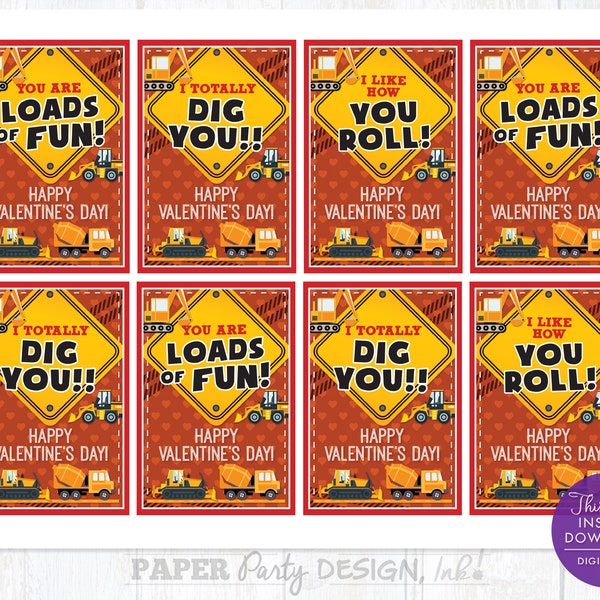 Construction Valentine - Etsy