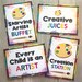 Printable Art Party Signs Set of 4 5 X 7 Paint - Etsy