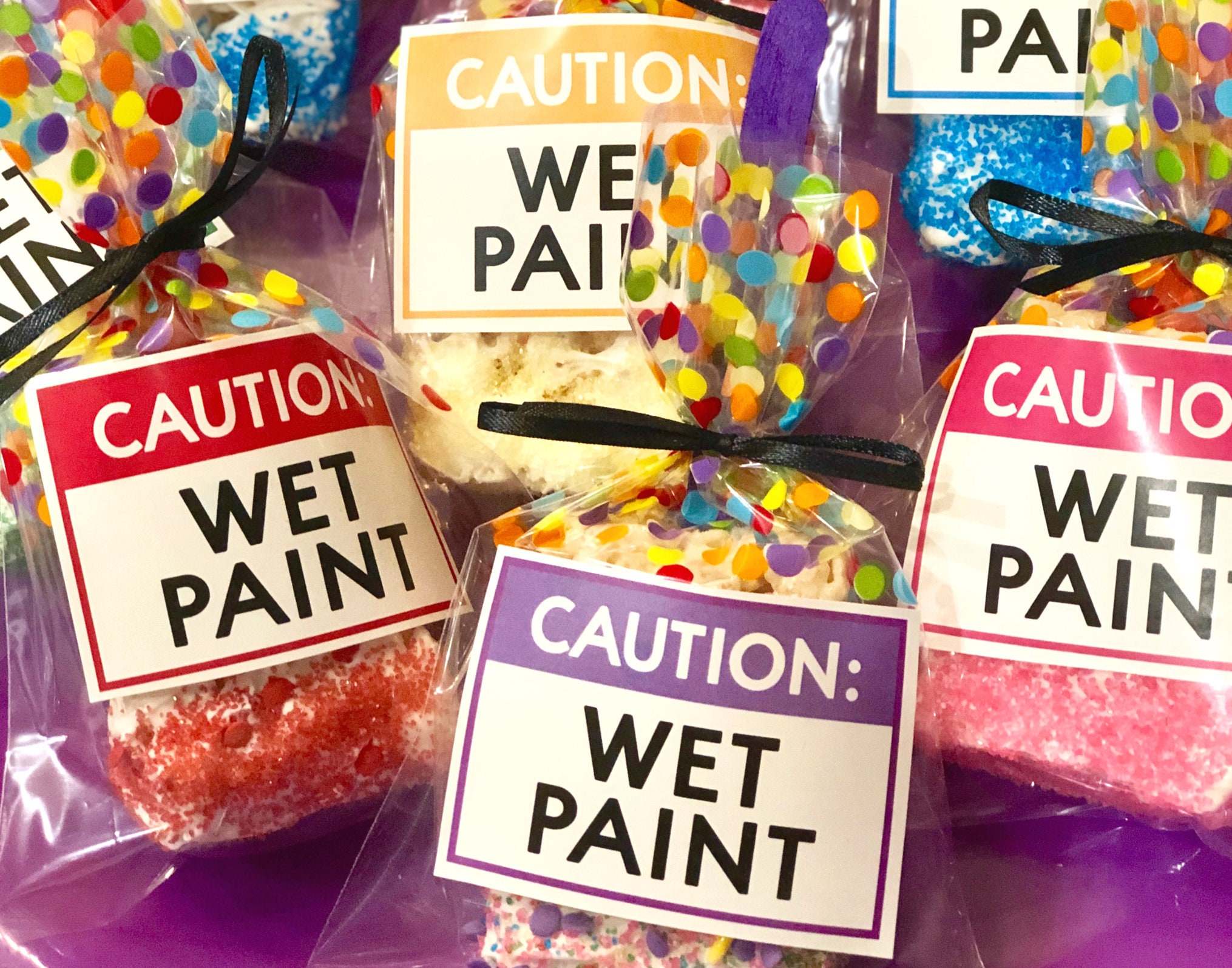 Printable Art Party Wet Paint Food Labels, Paint Party Decorative ...