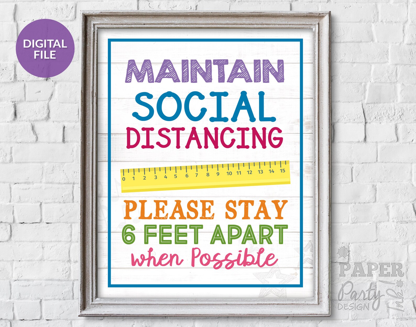 Printable Classroom Safety Signs Set of 6, Size 8" X 10", Classroom ...