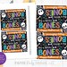 Printable Halloween Bag Topper Skeleton Bones Pretzel Treat - Etsy