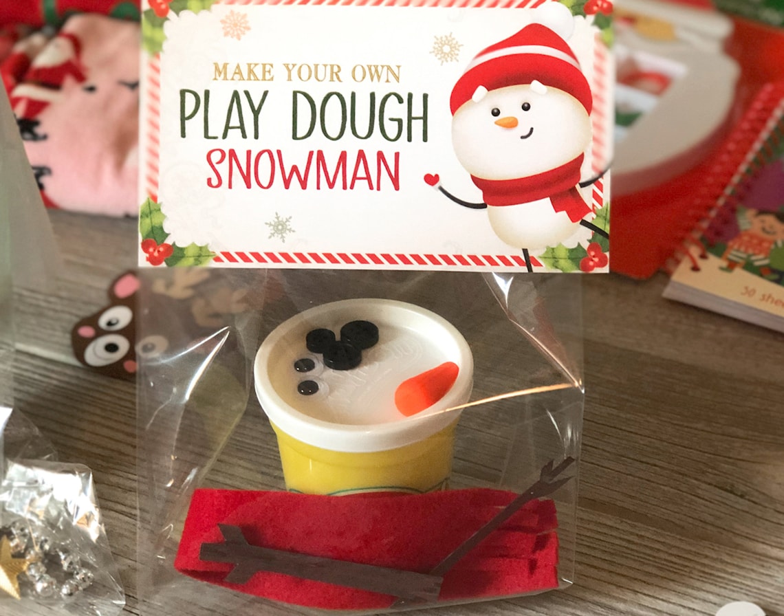 Printable Snowman Soup Reindeer Food and Christmas Play Dough | Etsy