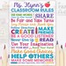 Classroom Rules Digital Poster 12 X 18 Classroom - Etsy