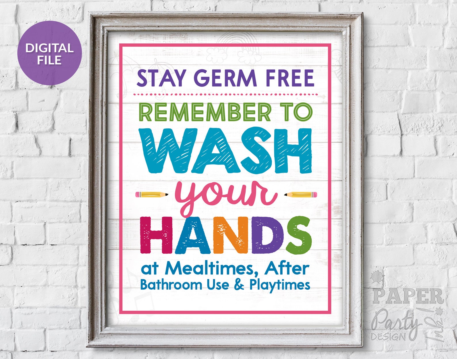 Printable Classroom Safety Signs Set of 6 Size 8 X | Etsy