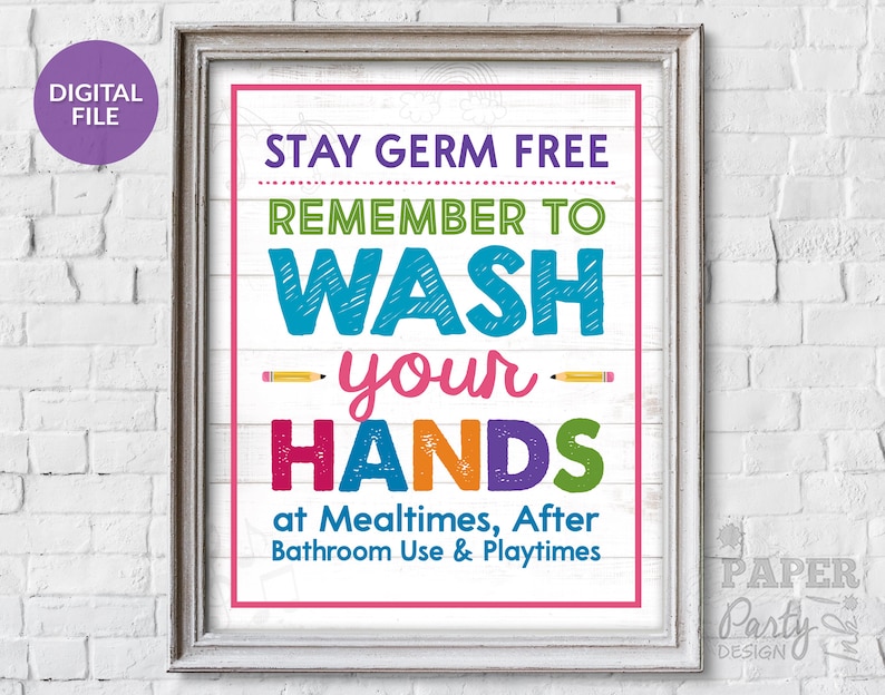 Printable Classroom Safety Signs Set of 6 Size 8 X | Etsy