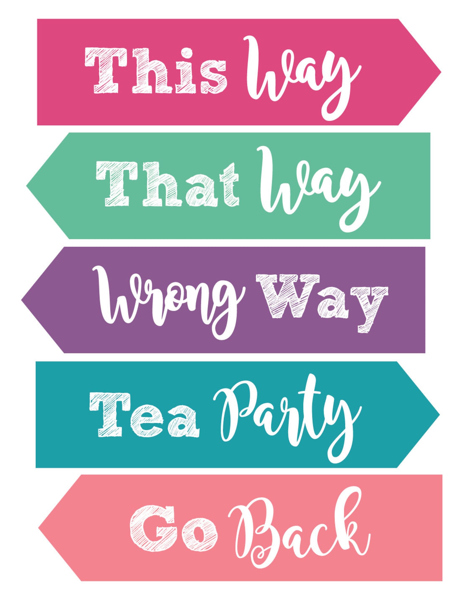 Alice in One-derland Digital Pathway Arrows, One-derland Birthday ...