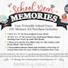 Personalized School Memory Box Printable Kit DIY School - Etsy