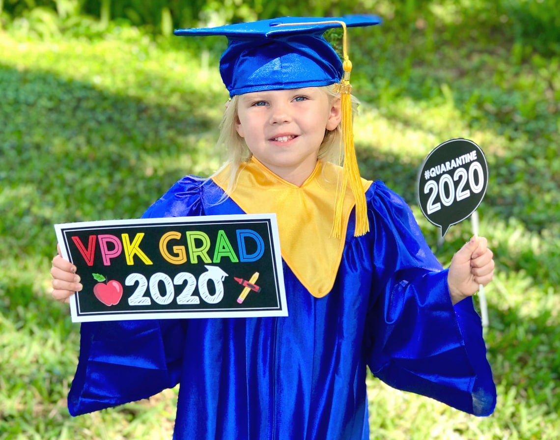 Preschool Graduation Printable Photo Prop Set Pre-k Grad - Etsy