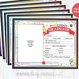 Personalized School Memory Box Printable Kit, DIY School Keepsake Kit ...