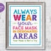 Printable Classroom Safety Signs Set of 6, Size 8" X 10", Classroom ...