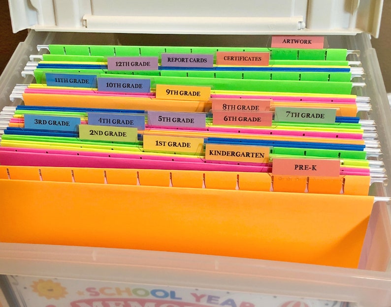 Personalized School Memory Box Printable Kit, DIY School Keepsake Kit ...