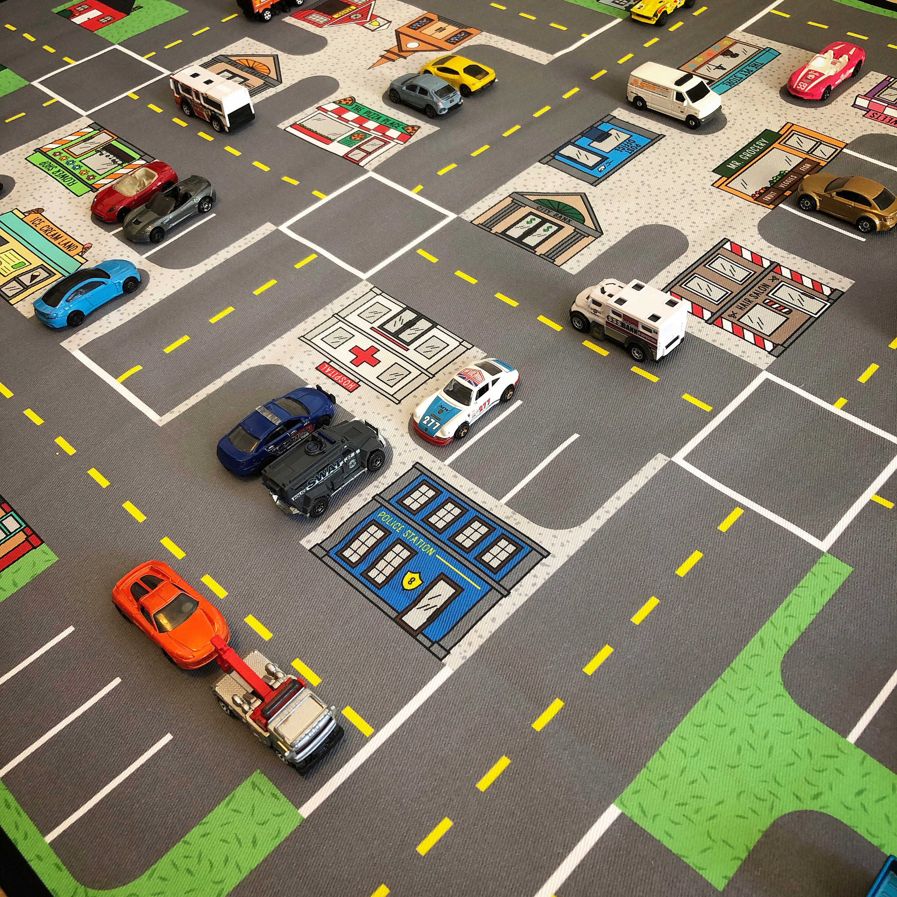 Toys & Games Toys Car Play Mat: CampingTown Connectable 36x29 Unique ...