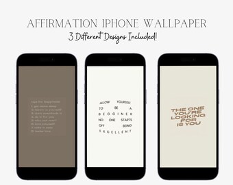 Affirmation Wallpaper, High Resolution, Ios 16 , Motivation Wallpaper ...