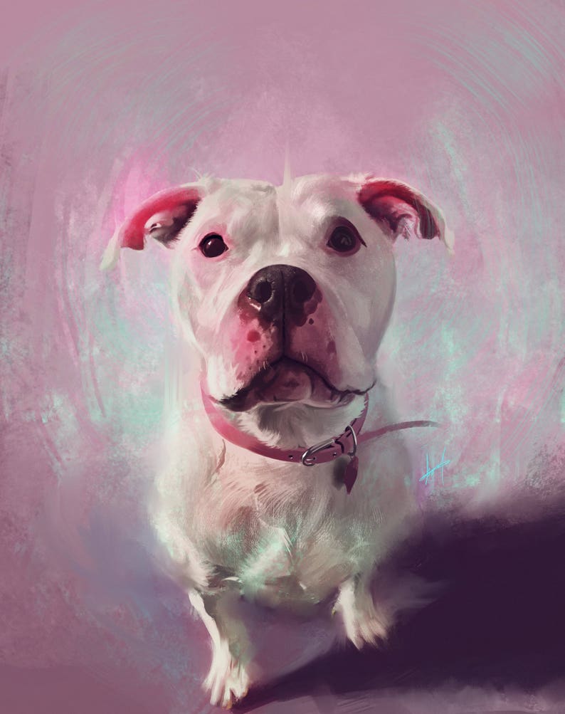Custom Digital Dog Portrait Digital File - Etsy