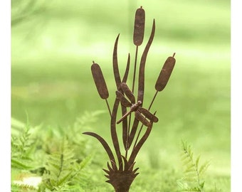 Metal Cattail Decor - Etsy