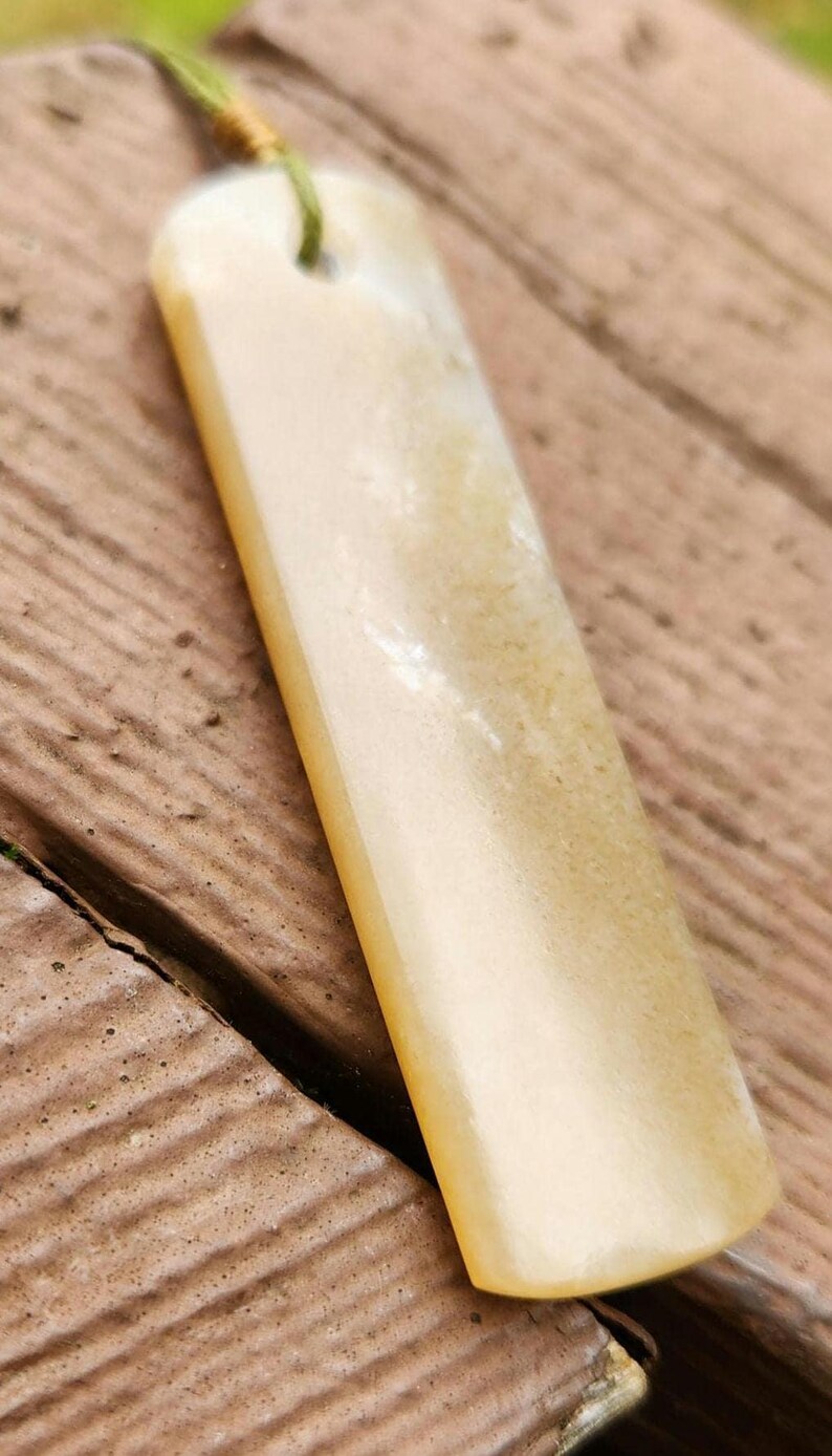 Siberian Honey Nephrite Jade Wizard Gnome Face Tablet Style Pendant ...