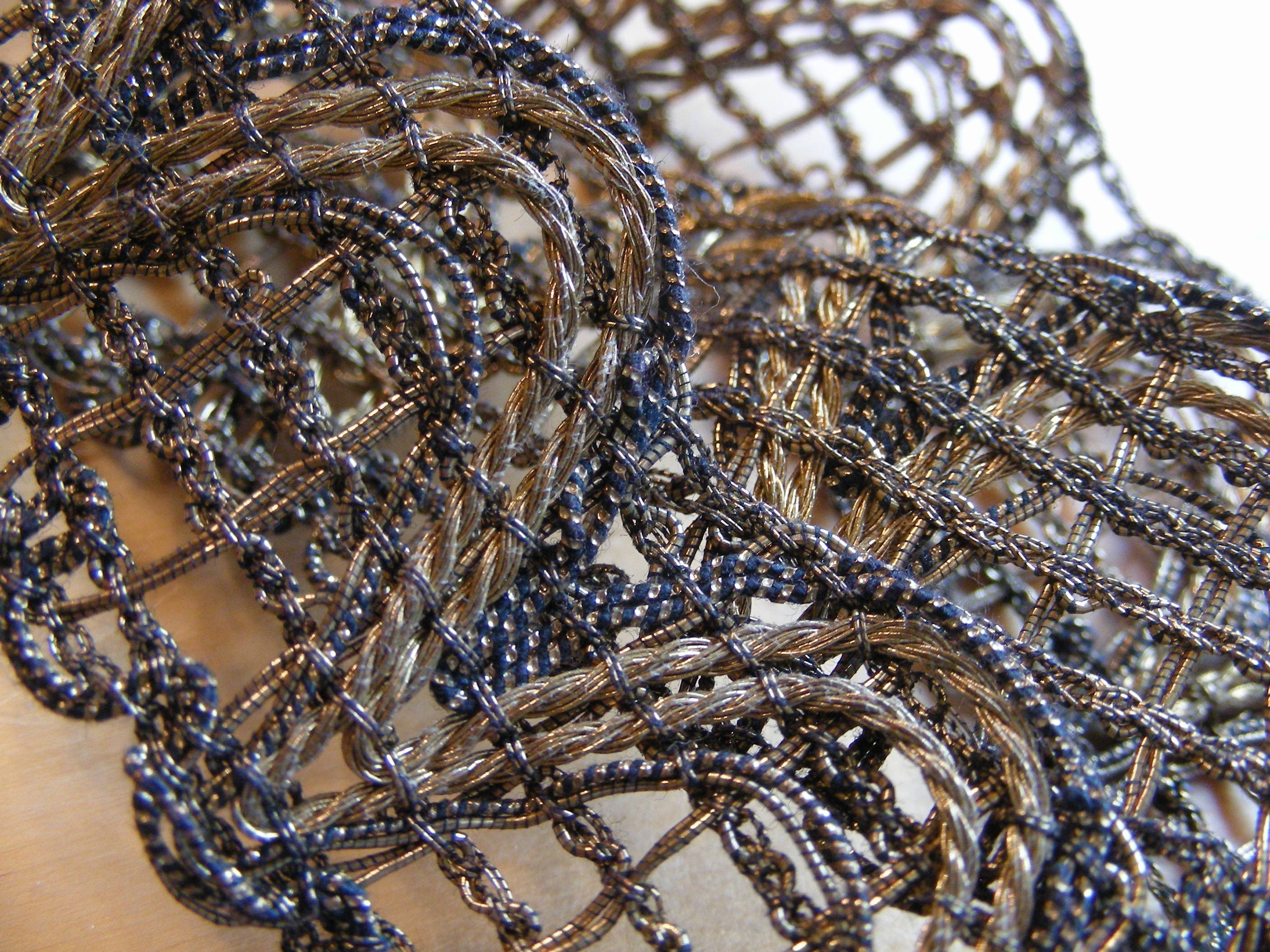 Vintage metal lace