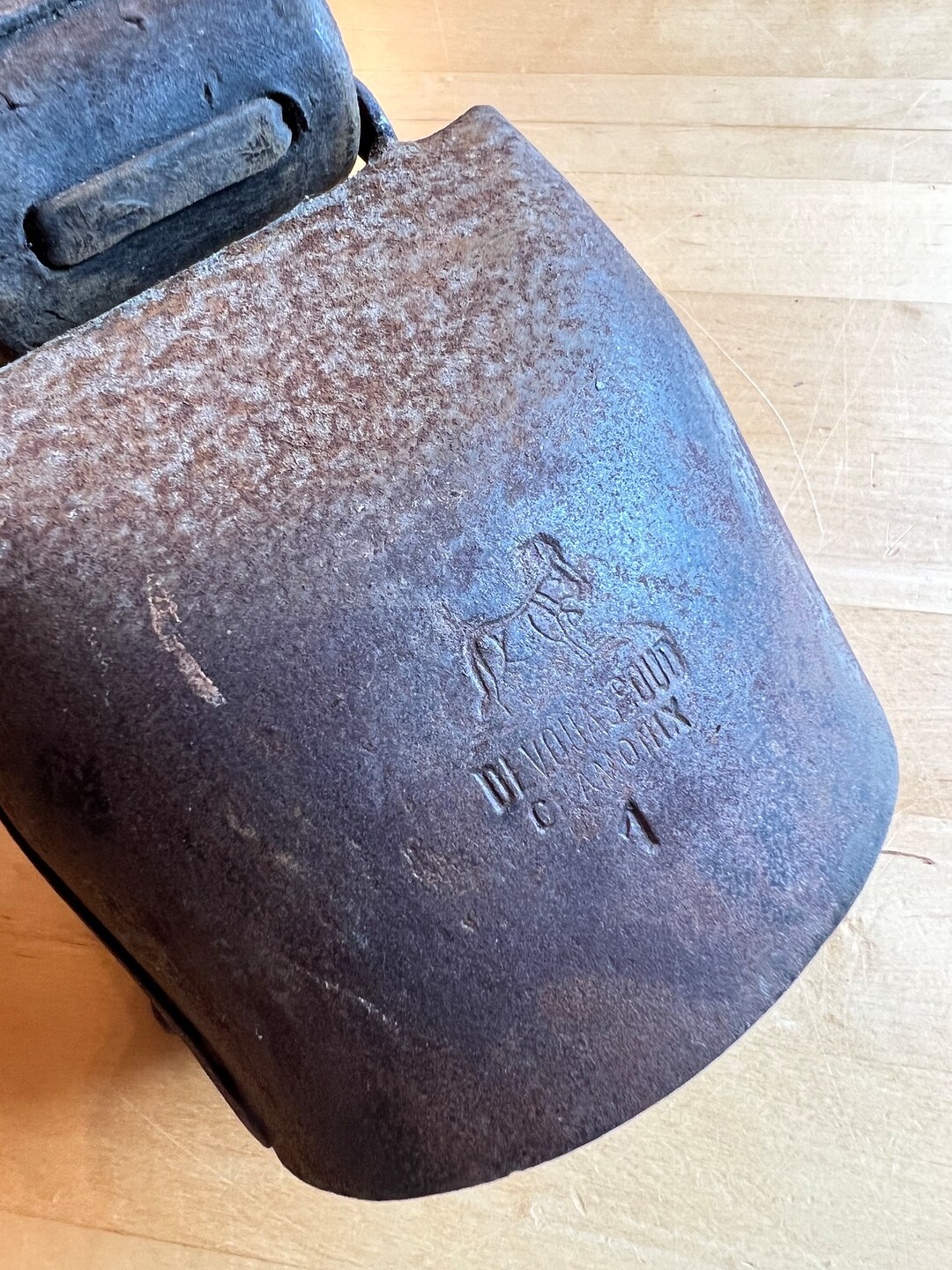 Vintage Devouassoud Chamonix 1 Cow Bell With Leather Collar - Etsy