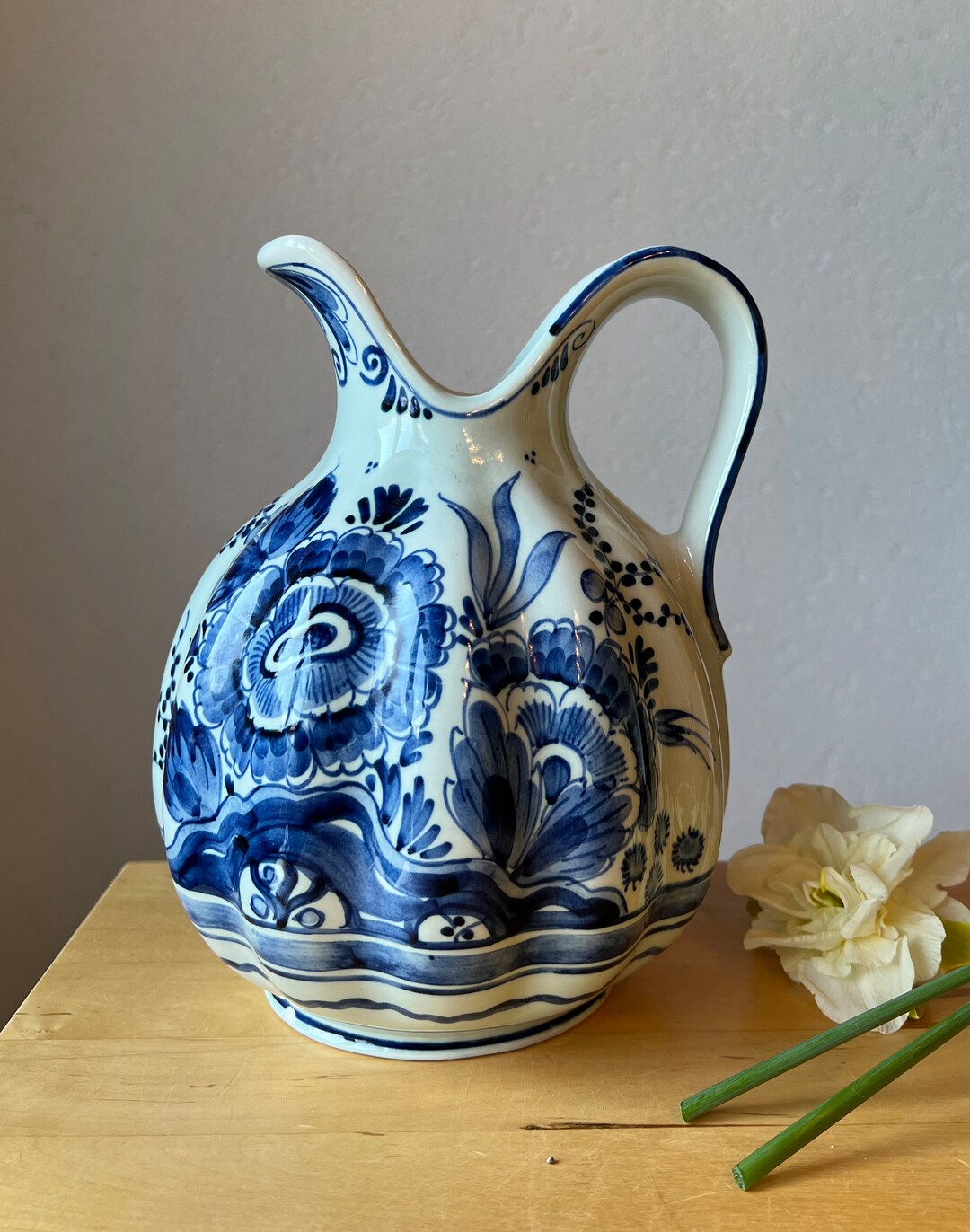 Royal Delfts Blue Hand Painted Vintage Pitcher or Jug - Etsy