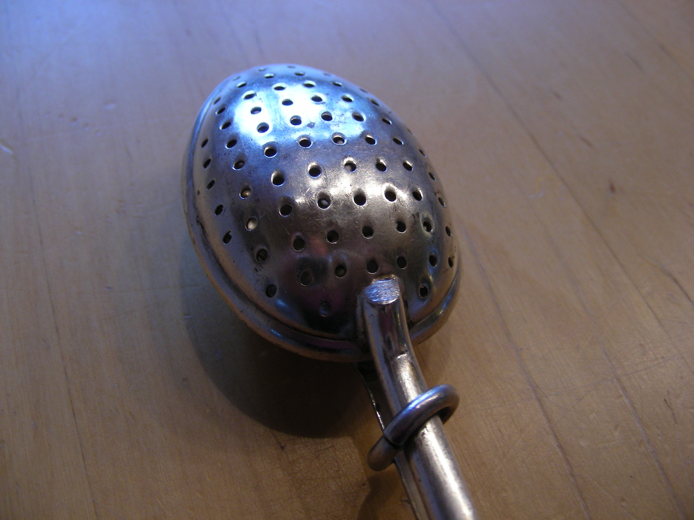 Silver plated tea sieve, tea strainer